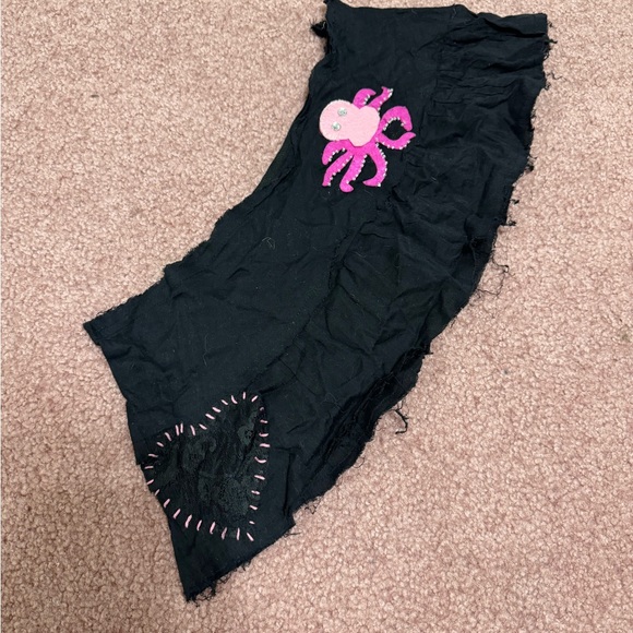 Skirts | Small Y2k Black Micro Mini Emo Skirt Ruffle Rave Festival ...